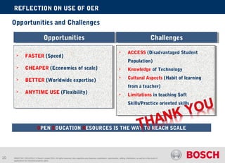 Skill Development at Bosch and Reflection on Use of OER by Dr. O P Goel ...
