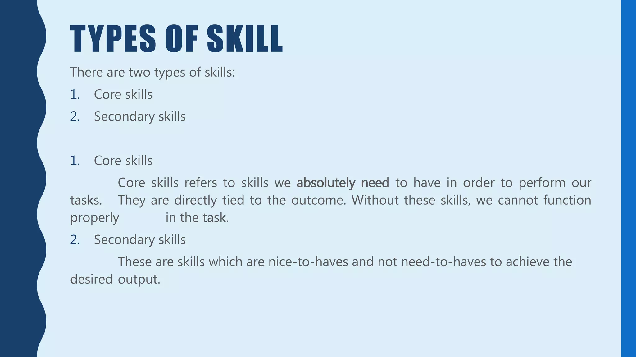 Skill development for personal excellence slideshare | PPTX