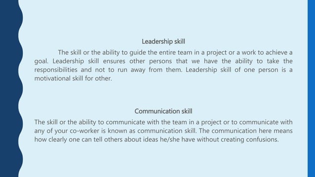 Skill development for personal excellence slideshare | PPTX