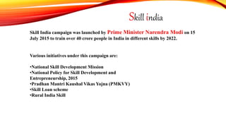 Skill development initiatives ankur srivastava (5179) | PPT