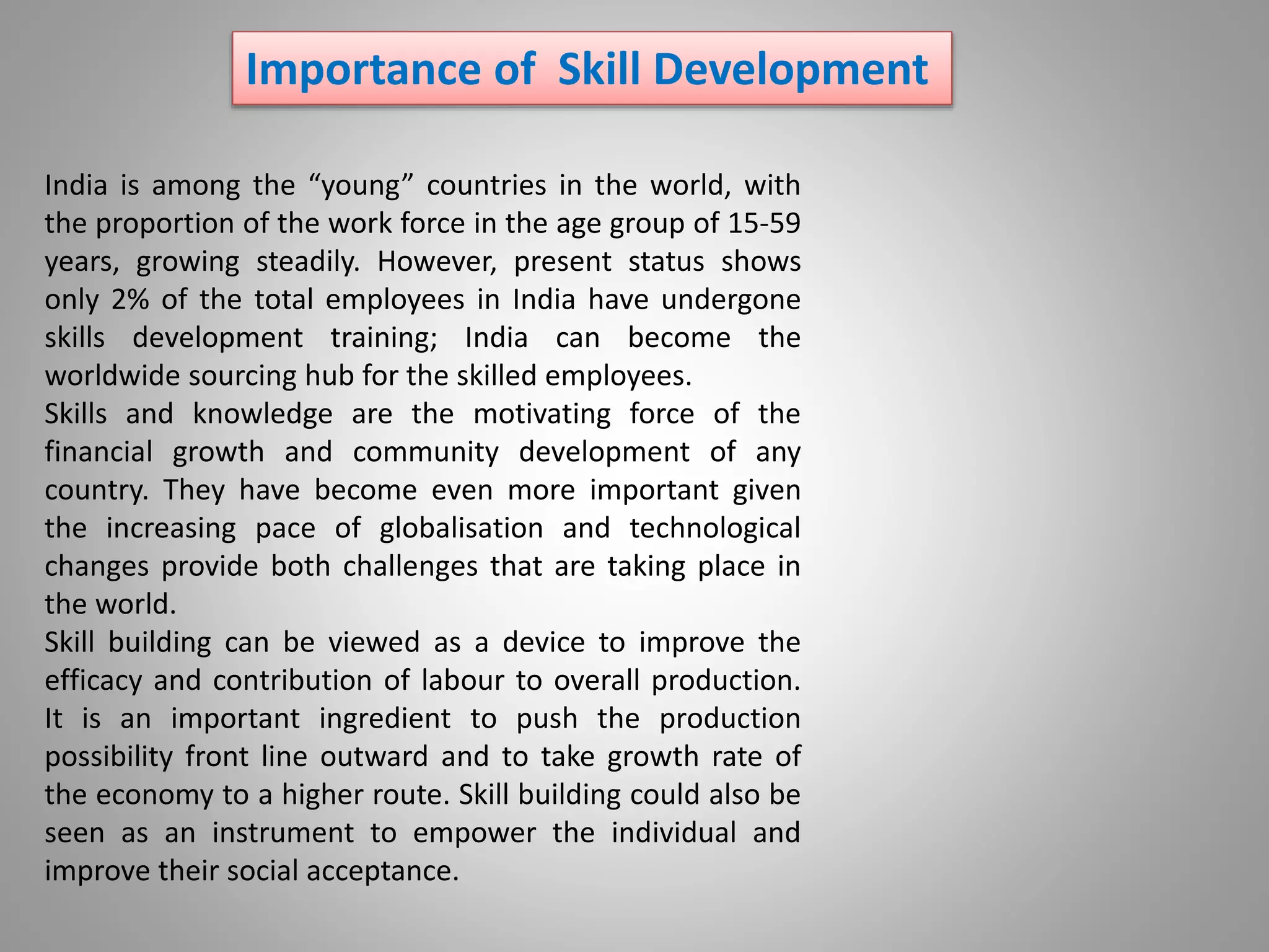 Skill development programme | PPTX