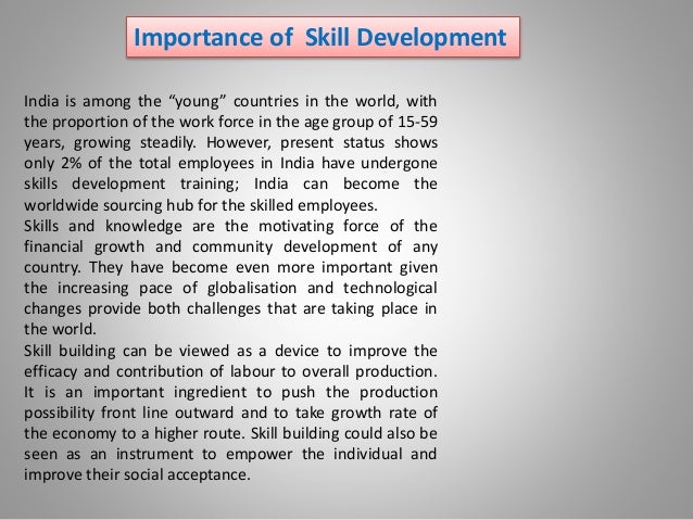 Skill development programme
