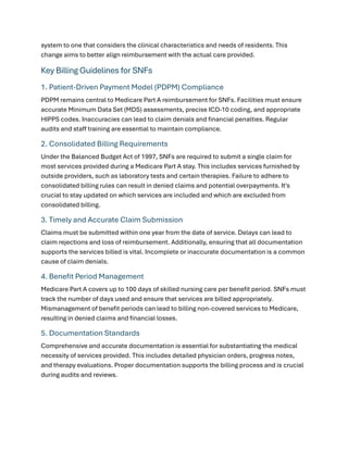 Skilled Nursing Billing Guidelines: What SNFs Must Know in 2025 | PDF