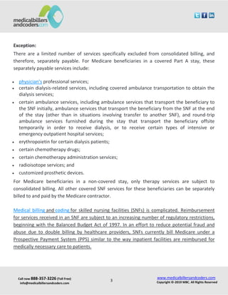Skilled Nursing Facility (SNF) Consolidated Billing (CB) | PDF