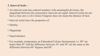Data analytics – I: classification of data and measurement scale | PPTX