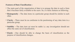Data analytics – I: classification of data and measurement scale | PPTX