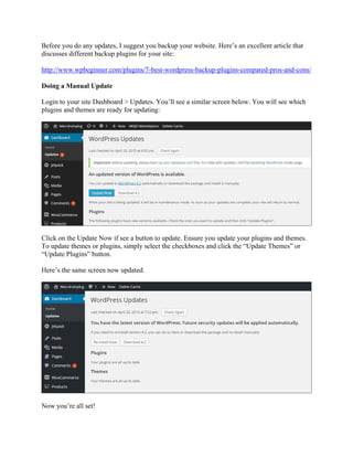 Skillfeed word press-course-anouncement-april-23-2015 | PDF