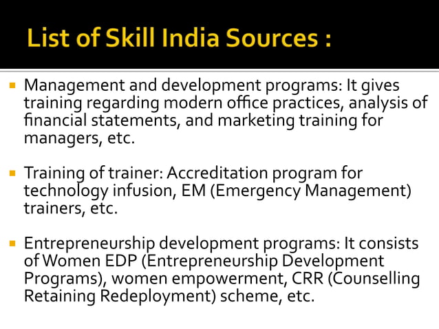 Skill India Program — Objectives, Features & Advantages.pptx | Free ...
