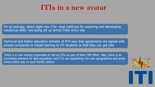 The Rebirth of ITIs in India | PPT
