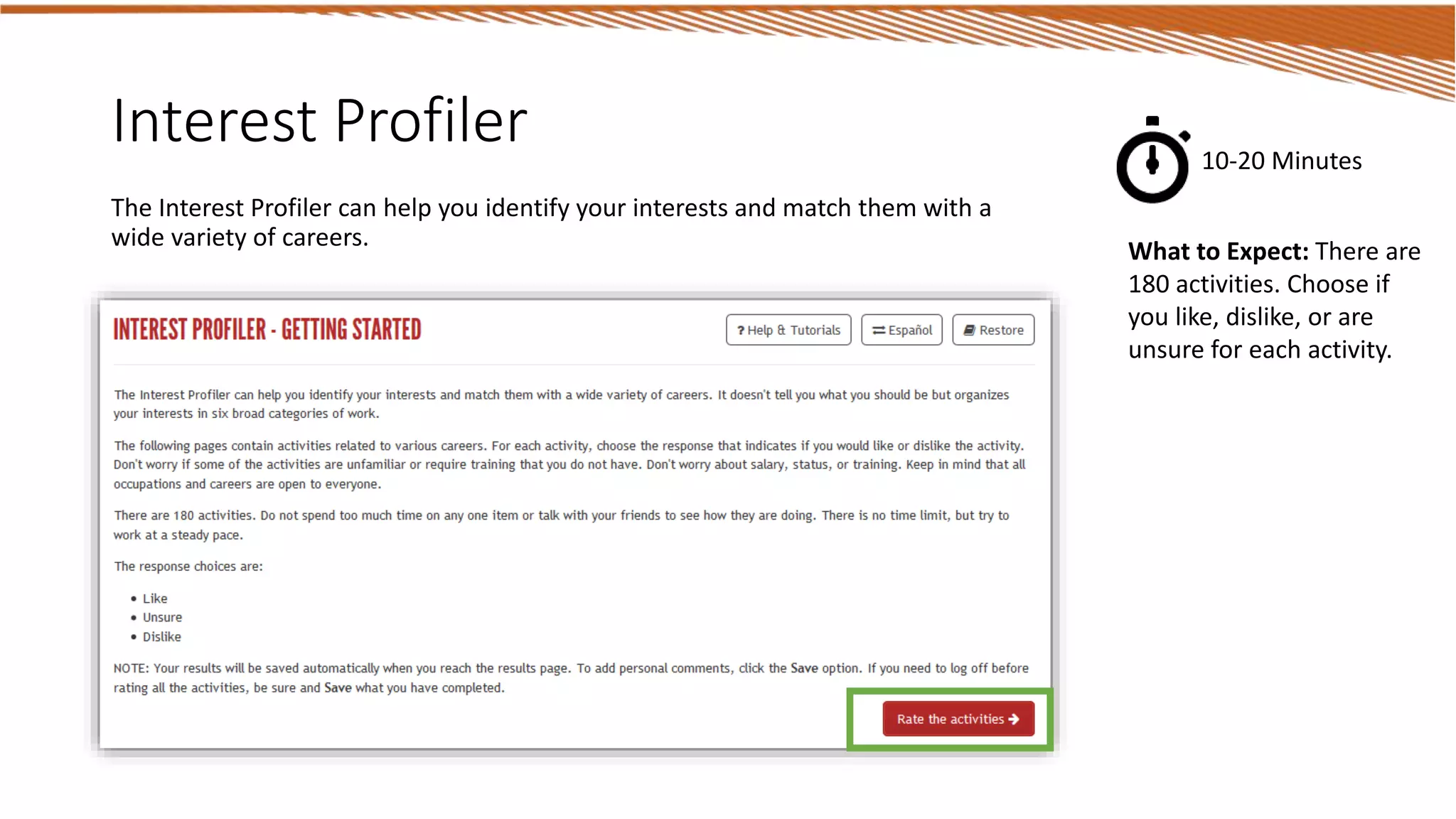 Skills and Interest Survey Basics | PPT