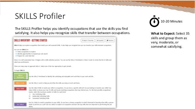 Skills and Interest Survey Basics
