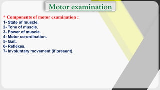 Skill lab physiology (motor examination tests) | PDF | Death, Injury ...