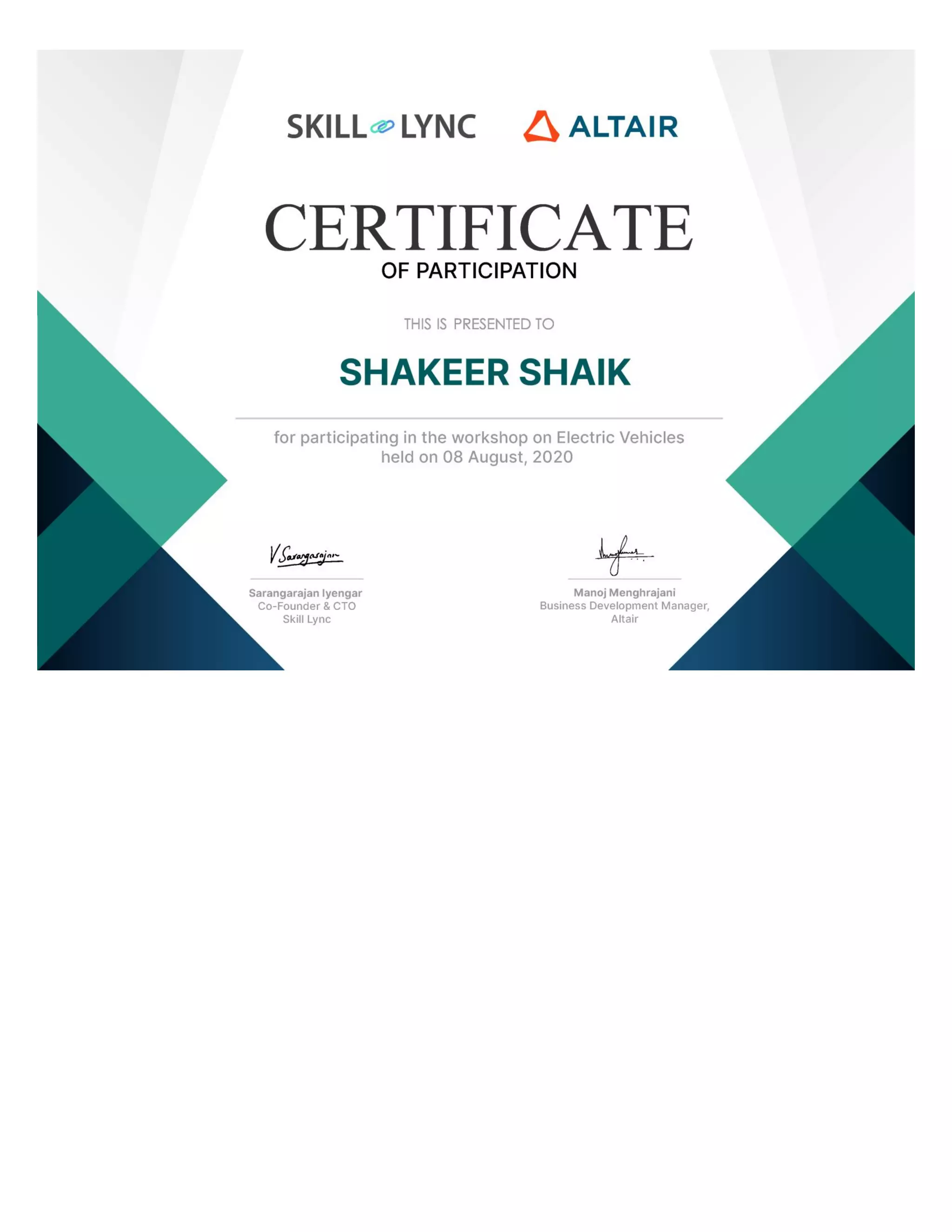 Skill lynk certificate | PDF
