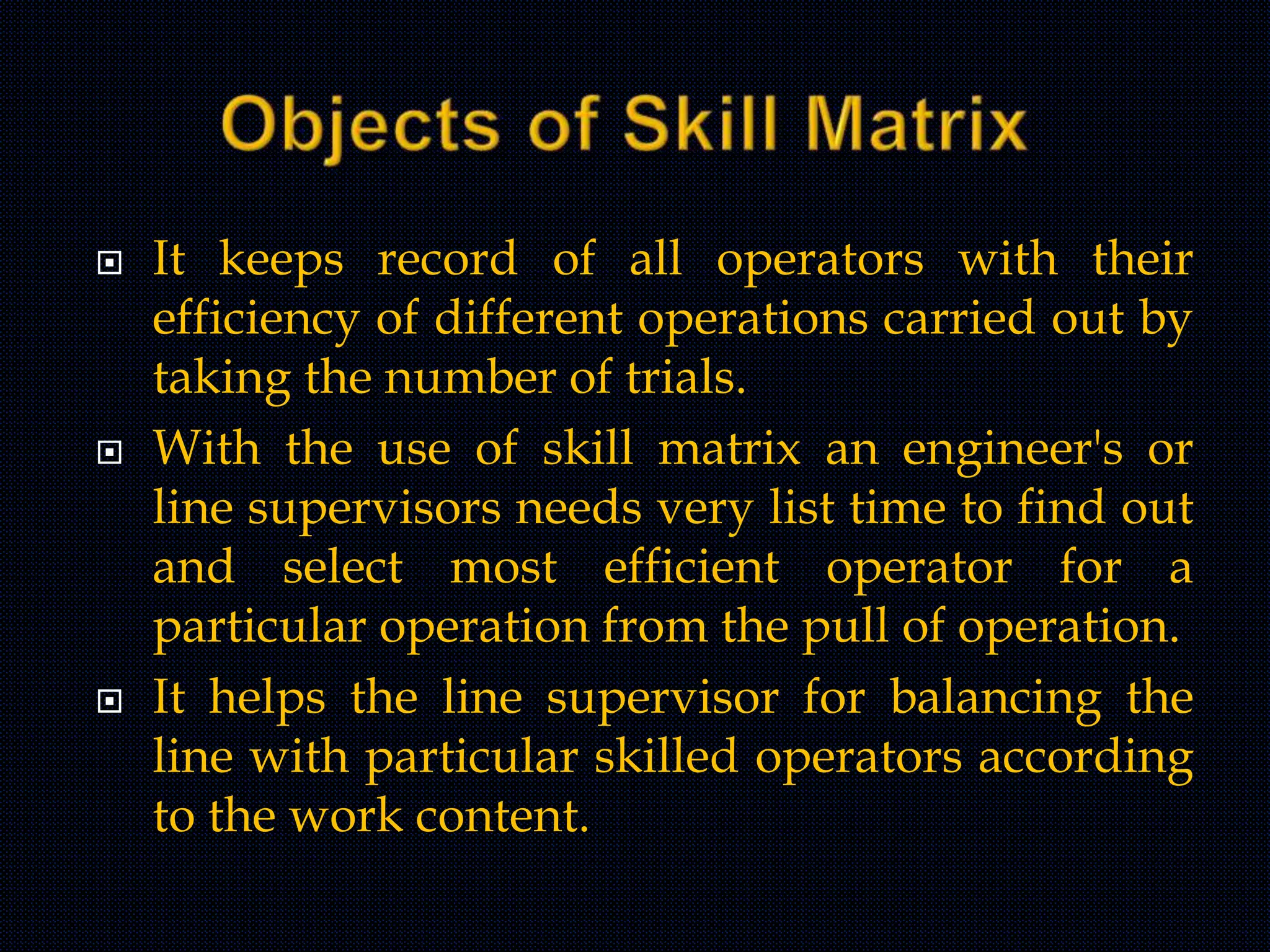 Skill matrix | PPTX