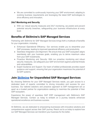 SAP Managed Service Providers |......... | PDF