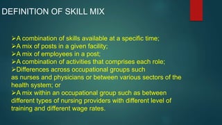 Skill mix in the health workforce | PPTX