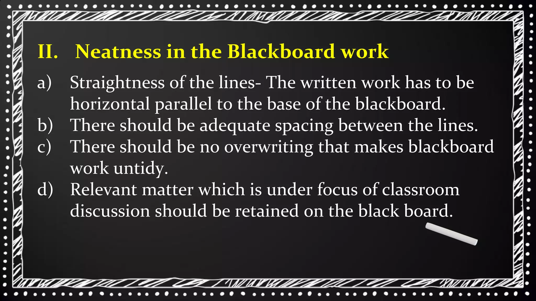 Skill of blackboard use | PDF