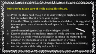 Skill of blackboard use | PDF