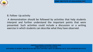 Skill of demonstration | PDF