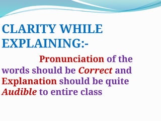 skill of explaining Micro Teaching Skill | PPT