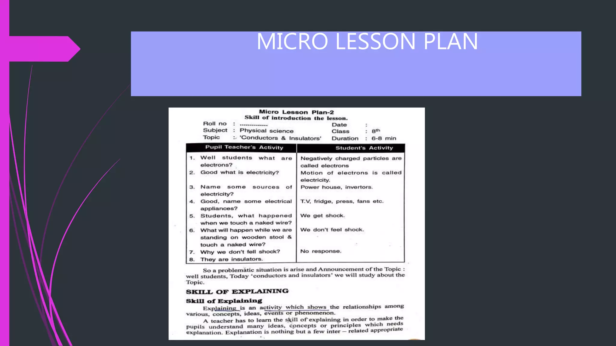 Skill of intoducing the lesson | PPTX
