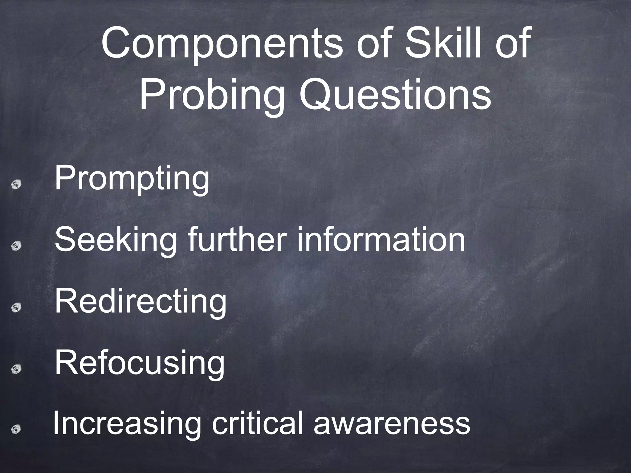 Skill of Questioning | PPTX