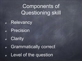 Skill of Questioning | PPTX