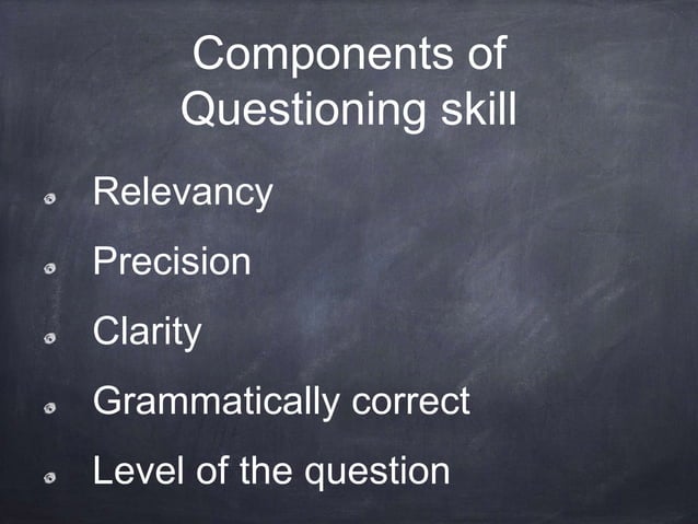 Skill of Questioning | PPTX | Chemistry | Science