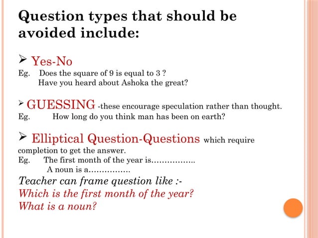 skill of questioning Teaching Practice Skill | PPT