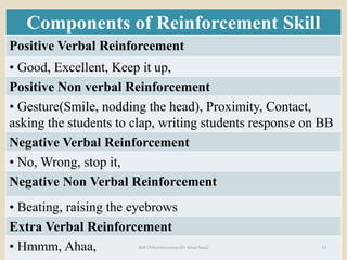 Skill of reinforcement | PPTX