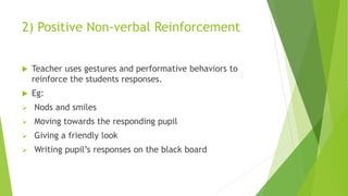 Skill of Reinforcement | PPTX
