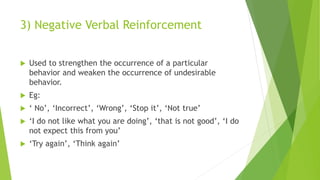 Skill of Reinforcement | PPTX