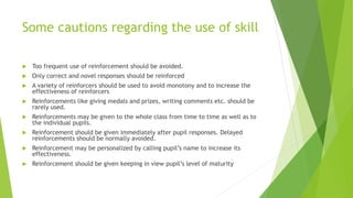 Skill of Reinforcement | PPTX