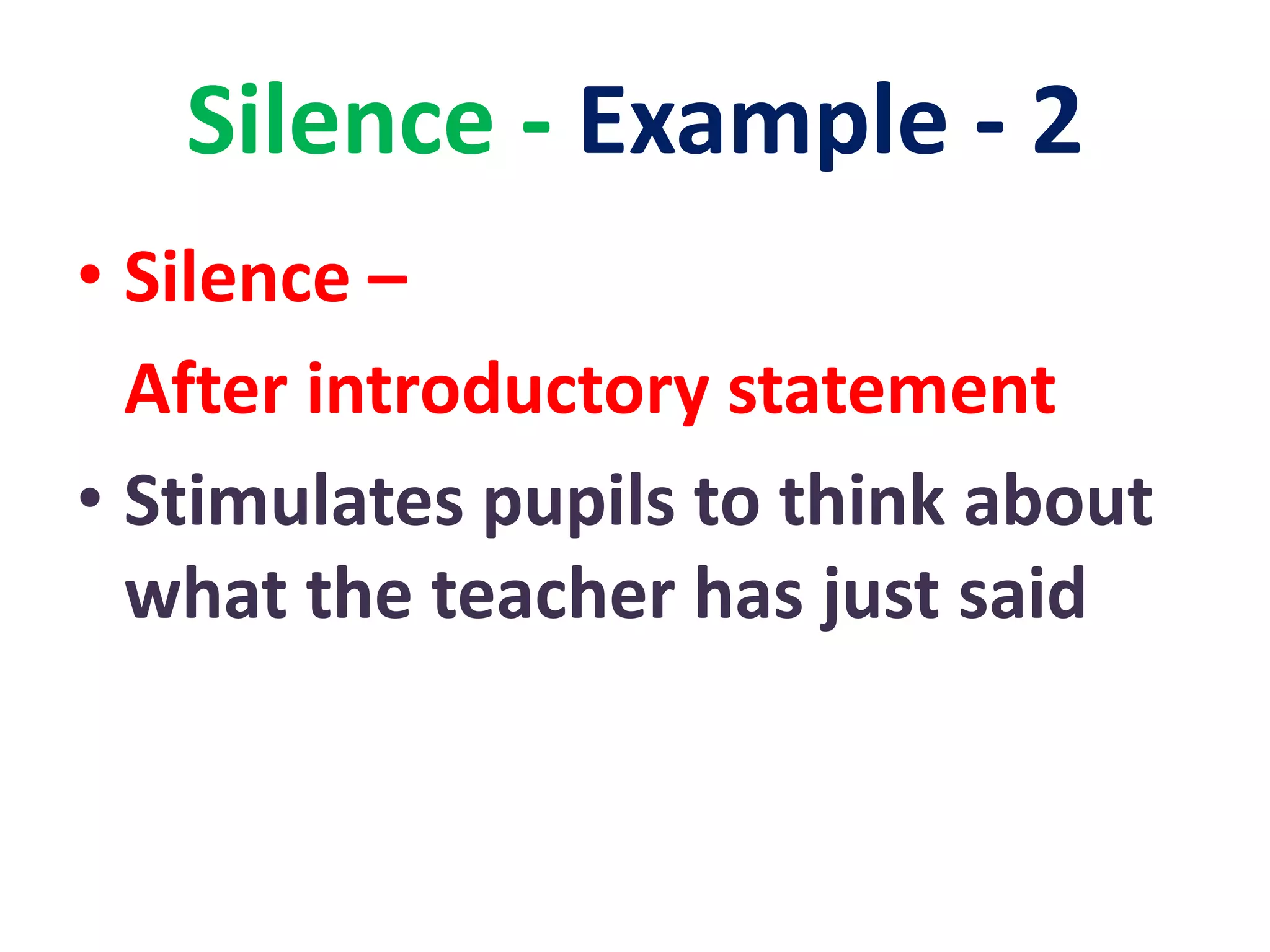 Skill of silence and non verbal cues | PPTX