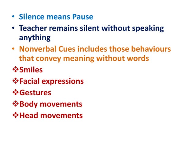 Skill of silence and non verbal cues | PPTX