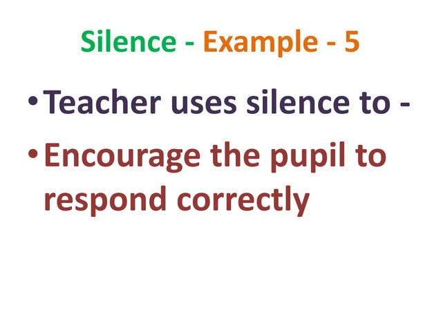 Skill of silence and non verbal cues | PPTX