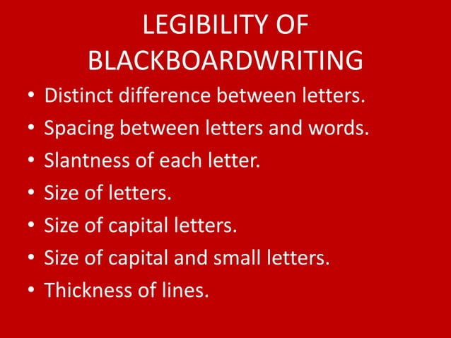 Skill of using black board | PPTX