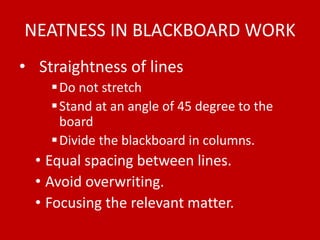 Skill of using black board | PPTX