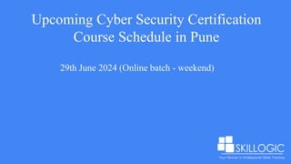 Skillogic Cyber Security Training Institute in Pune | PPTX