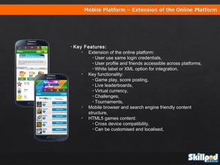 SkillPod White Label Gaming Platform Overview | PPT