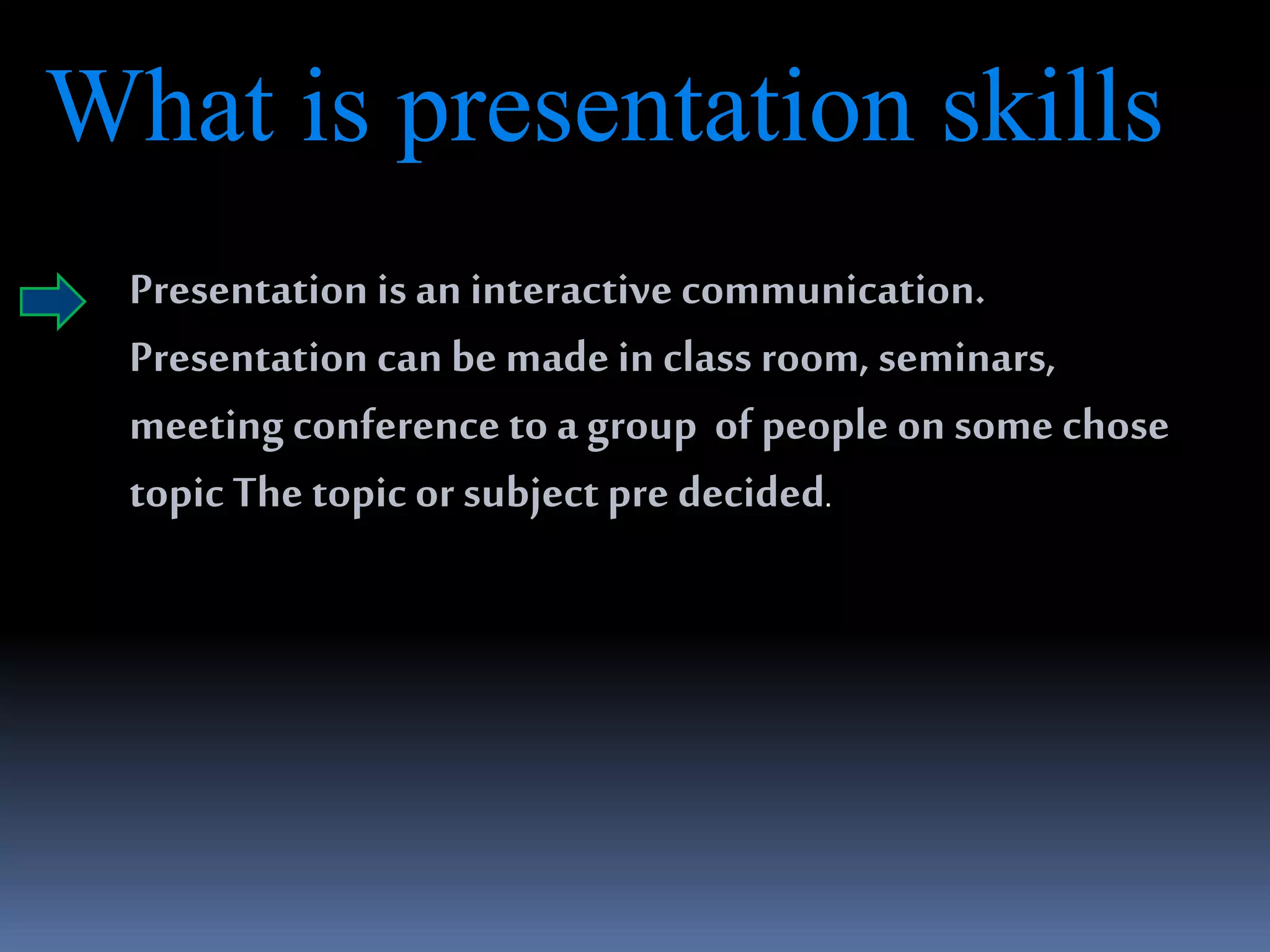 Skill presentation | PPT