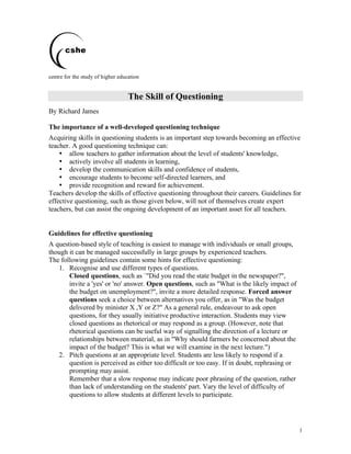 Skill question | PDF