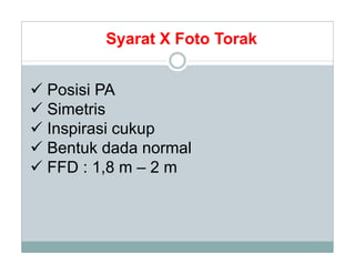 skill radiologi kardiovaskuler foto thorax | PPT