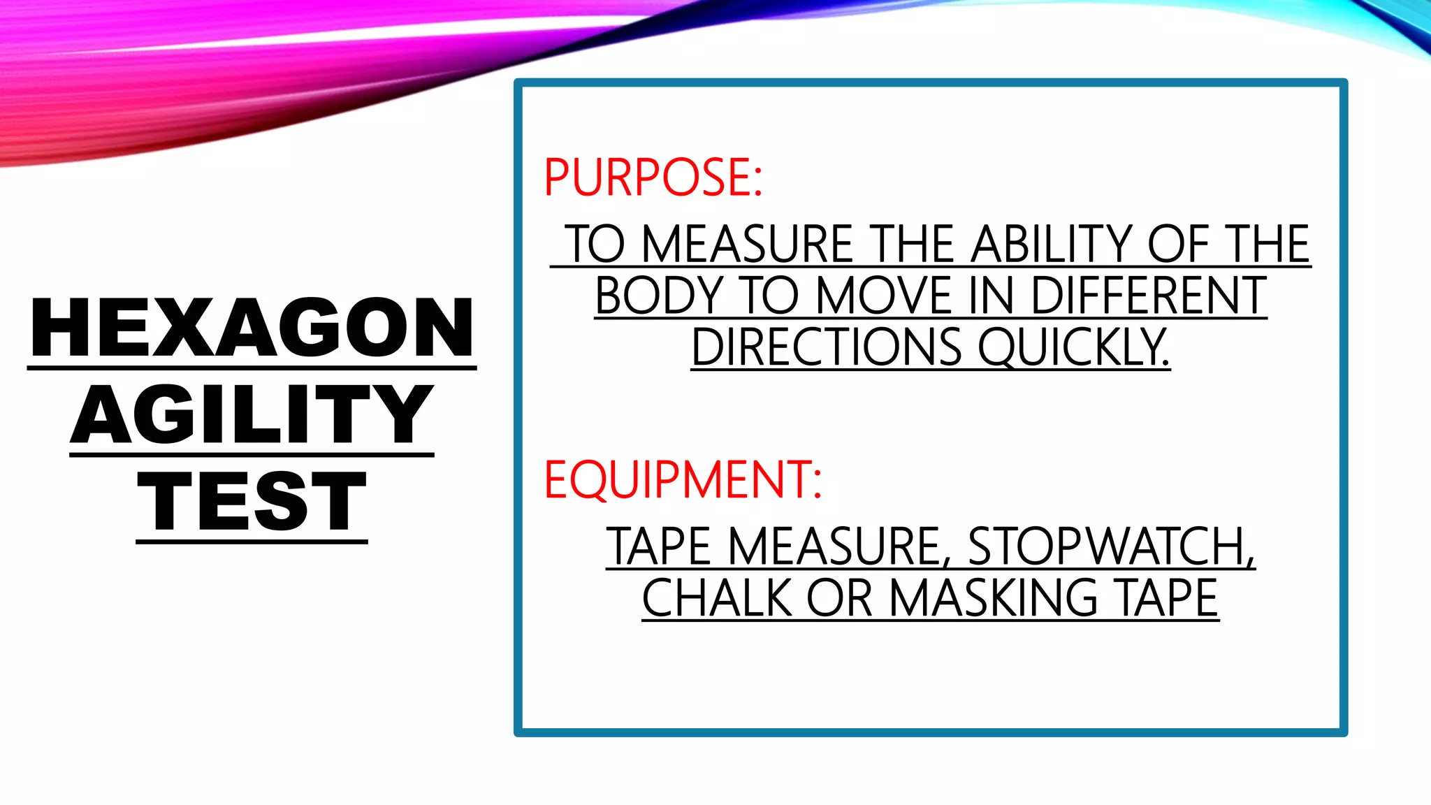 P.E. 2 -Skill related fitness tests | PPTX