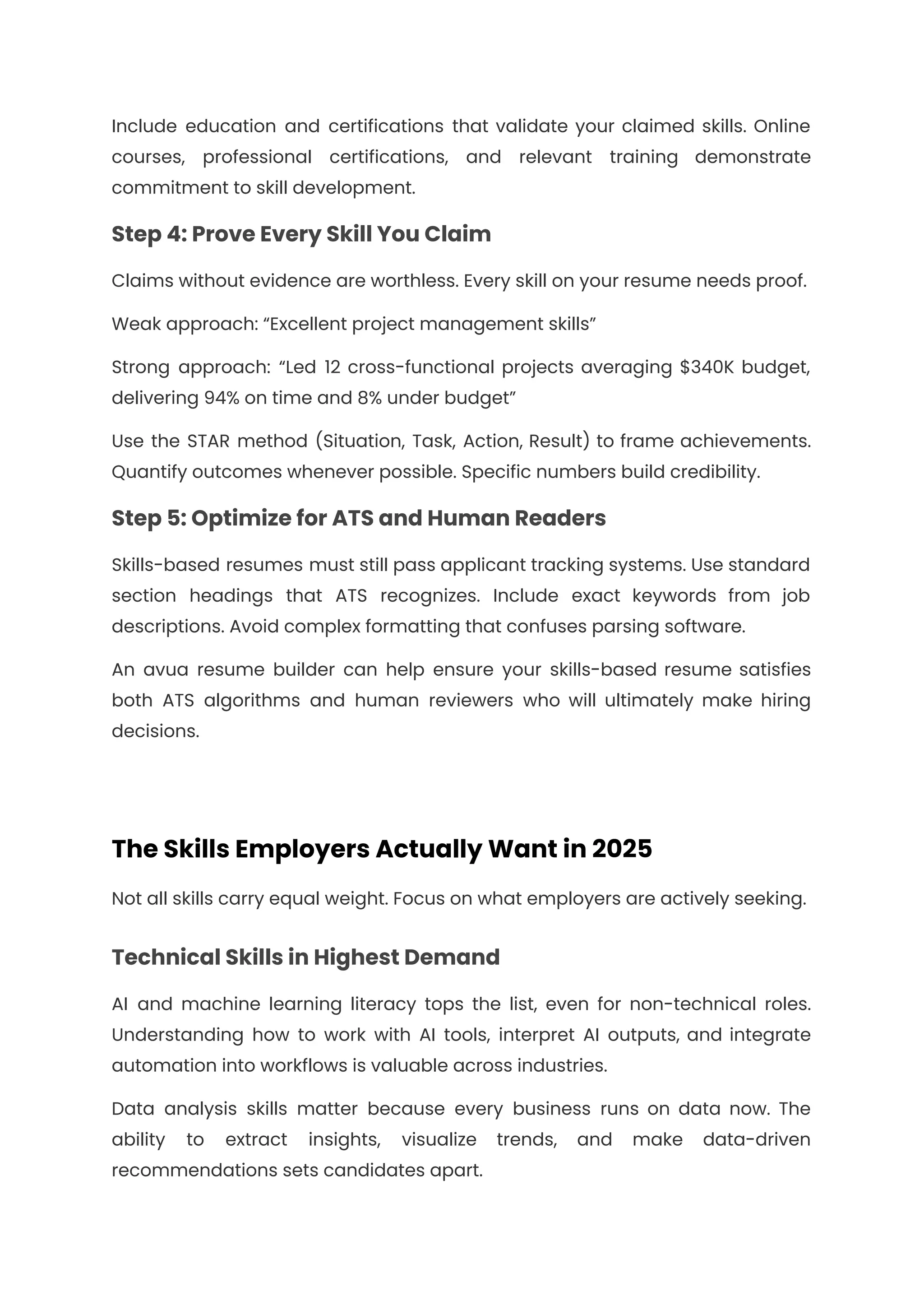 Skills-Based Resume 2025: How to Write One That Gets You Hired | PDF