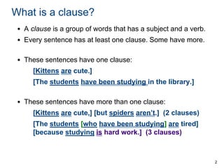 Skills 1 5 one clause | PPTX | Education