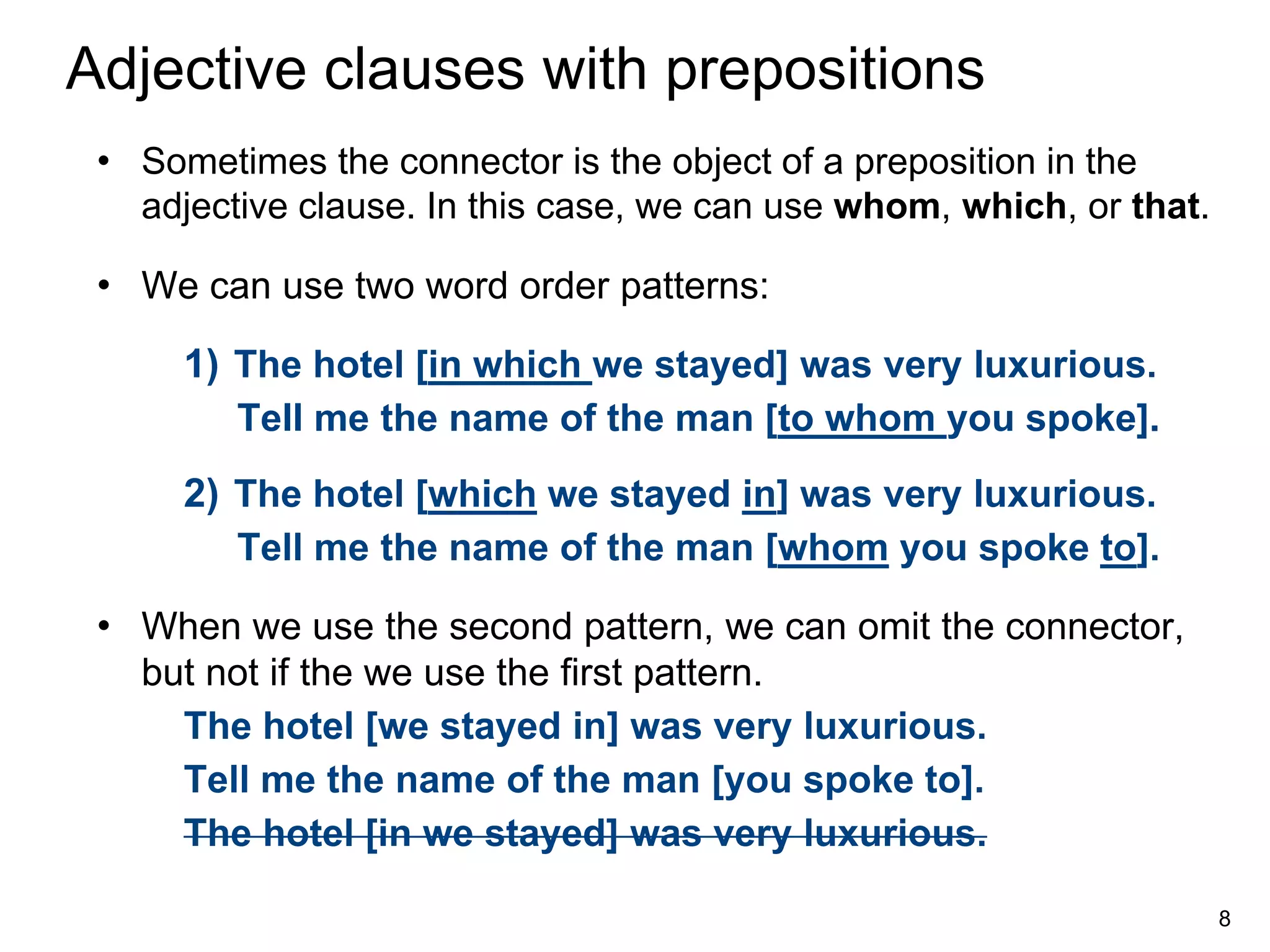 Skills 11 12 adjective clauses | PPTX