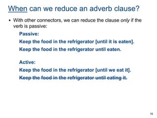 Skills 13 14 reduced clauses | PPTX