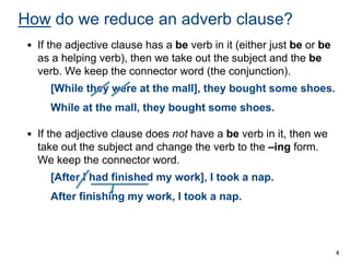 Skills 13 14 reduced clauses | PPTX