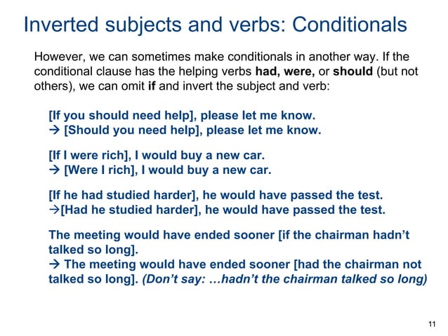 Skills 15 19 inverted subjects and verbs | PPTX